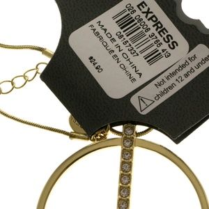 Express | Jewelry | Express Pendantnecklace Gold Nwt | Poshmark